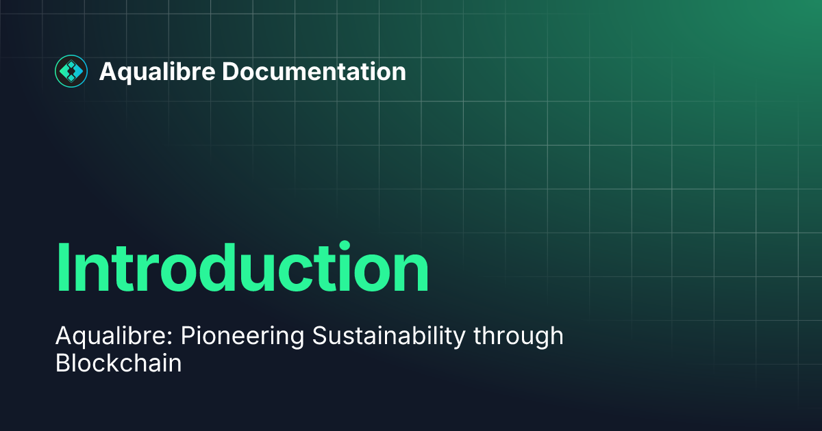 Introduction | Aqualibre Documentation